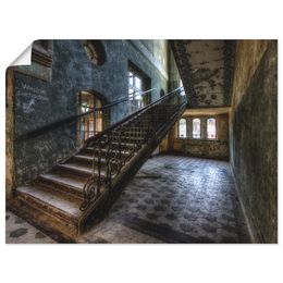Artland Wandbild &raquo;Lost Place - Treppen&laquo; Architektonische Elemente 1 Stk. tlg. als Leinwandbild, Poster in verschied. Gr&ouml;&szlig;en grau B/H/T: 40cm x 30cm, Poster 