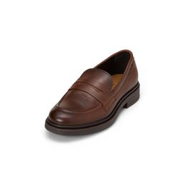 Marc O'Polo MARC O'POLO Damen Loafer "aus weichem Schafleder", Gr. 41, braun, Obermaterial: 100% Leder, unifarben, Schuhe