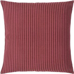Pad Dekokissen &raquo;FIORA&laquo; einzigartiges Design, Kissenh&uuml;lle ohne F&uuml;llung, 1 St&uuml;ck rot Baumwolle B/L: 50cm x 50cm, 1 Stk.