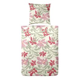 Primera Bettw&auml;sche &raquo;Biber-Bettw&auml;sche Matisse&laquo; 2 Stk. mit verspieltem Blumenmuster bunt Biber, Obermaterial: 100% Baumwolle B/L: 155cm x 220cm, 1 Stk., 1 Stk.,