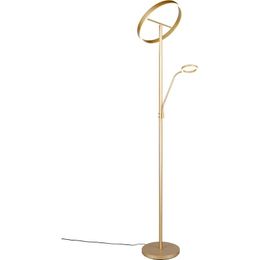 Trio Leuchten LED Stehlampe &raquo;WILLIS, Stehleuchte mit Lesearm, Touch Dimmer, CCT 2700-3200-4000K&laquo; LED-Board 1 Stk. Farbwechsler H&ouml;he 180cm, Fluterkopf 