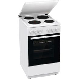 Gorenje Platten-Standherd &raquo;GE 5A23WH&laquo; Aqua Clean wei&szlig; Glast&uuml;r und Innenbeleuchtung mit Gl&uuml;hlampe sorgen f&uuml;r gute Sicht beim Backen
