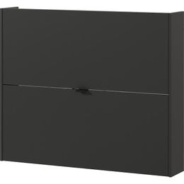 Germania Schuhschrank &raquo;Ameca&laquo; 1 Stk. tlg. f&uuml;r schmale Flure, Tiefe: 18cm, Soft-close, Breite: 100 oder 140 cm schwarz Holzwerkstoff Graphit/Navarra-