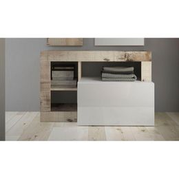 Home Affaire Garderobenschrank &raquo;Hamburg, Breite 91 cm&laquo; mit 1 Klappe wei&szlig; B/H/T: 91cm x 58cm x 35cm, Schubladen: 1 Stk., Komplettausf&uuml;hrung