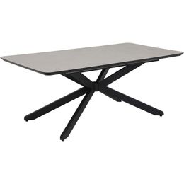 Hela Esstisch &raquo;ANCONA&laquo; 1 Stk. tlg. Synchronauszug, Butterflyfunktion, X-Gestell, Melamin, Schweizer Kante schwarz B/H/T: 190cm x 75cm x 103cm, 