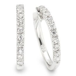 Bruno Banani Damen Paar Creolen &raquo;Schmuck Geschenk Silber 925 Ohrschmuck Ohrringe&laquo; mit Zirkonia (synth.) bunt 16,3mm, Silber 925 (Sterlingsilber)