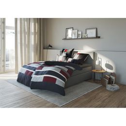 OTTO home Bettw&auml;sche &raquo;Etienne in Gr. 135x200 oder 155x220 cm&laquo; 2 Bettw&auml;sche aus Baumwolle mit Streifen, Marke H.I.S by OTTO home rot Linon, 