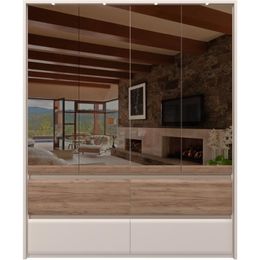 OTTO home Kleiderschrank &raquo;Invictus, UV lackiert, FSC-zertifiziert, grifflose Optik&laquo; abgerundete Schubladen aus MDF im Holzdekor, soft-close, mit 