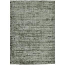 Tom Tailor HOME Teppich &raquo;Shine uni&laquo; rechteckig 8 mm H&ouml;he Handwebteppich, 100% Viskose, handgewebt, mit elegantem Schimmer gr&uuml;n Viskose B : 250cm 1 Stk