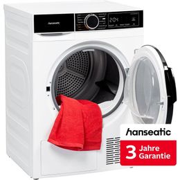 Hanseatic W&auml;rmepumpentrockner &raquo;HWT8DGT&laquo; inkl. 3 Jahre Herstellergarantie wei&szlig; Mit Knitterschutz