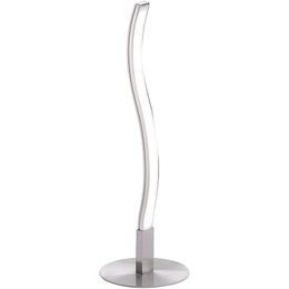 JUST LIGHT Tischleuchte &raquo;WAVE&laquo; LED-Board 1 Stk. Warmwei&szlig; inklusive Schnurschalter grau 1, &Oslash; 10cm H: 30cm, 1 Stk.