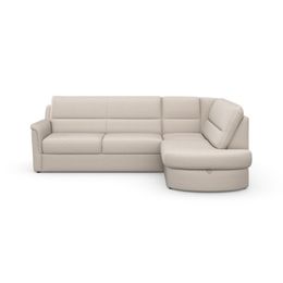 Sit & More sit&more Ecksofa &raquo;Panini L-Form&laquo; wahlweise mit Schlaffunktion und Bettkasten grau B/H/T: 243cm x 87cm x 175cm, Luxus-Microfaser Euphoria, Ottomane 