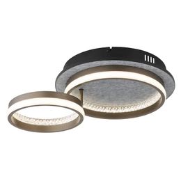Globo LIGHTING Deckenleuchte &raquo;DELLA&laquo; LED-Modul 1 Stk. LED Deckenleuchte Wohn- & Schlafzimmer Kristall 1, H: 14cm, 1 Stk.