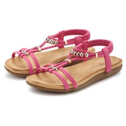 Lascana Damen Sandale "Sommerschuh, offener Schuh", Gr. 42, blau, Obermaterial: 100% Lederimitat. Decksohle: 100% Textilmaterial. Futter: 100%