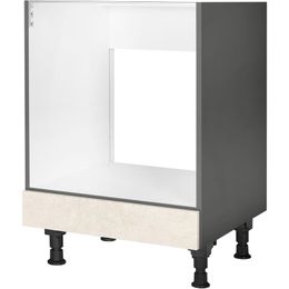 Nobilia Herdumbauschrank &raquo;"Riva", vormontiert, mit h&ouml;henverstellbaren Sockelf&uuml;&szlig;en,&laquo; mit Backofenschublade, Breite 60 cm wei&szlig; B/H/T: 60cm x 87cm x 