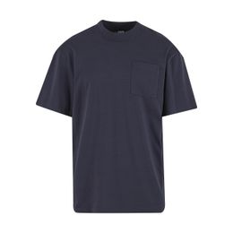 Urban Classics Herren T-Shirt "Urban Classics Tall Pocket Tee", blau, Gr. M, unifarben, 100% Baumwolle, Shirts