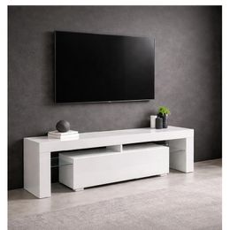 OTTO home Lowboard &raquo;MONICA, TV-Board, TV-Kommode, TV-Schrank, TV-Unterschrank, TV-M&ouml;bel&laquo; Modernes Hochglanz TV-Board in 2 Farben, grifflos mit Push-to