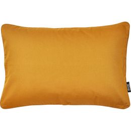 done. Dekokissen &raquo;Uni&laquo; unifarben, Rei&szlig;verschluss, Kissenh&uuml;le ohne F&uuml;llung, 1 St&uuml;ck gold Baumwolle B/L: 40cm x 60cm, 1 Stk.