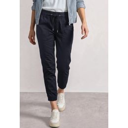 Street One Damen Jogger Pants, schwarz, Gr. 40, unifarben, Web, 98% Baumwolle, 2% Elasthan, Hosen, aus Baumwolle mit Stretchanteil