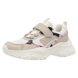 Kangaroos M&auml;dchen Sneaker "K-GU RISER EV", Gr. 29, beige, Synthetik, Schuhe, f&uuml;r Kinder und Jugendliche, mit Klettverschluss