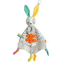 babyFEHN Schmusetuch &raquo;DoBabyDoo, Hase&laquo; mit Befestigungsring f&uuml;r Schnuller bunt Einheitsgr&ouml;&szlig;e Schmusetuch
