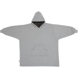 s.Oliver Wohndecke &raquo;s.Oliver Lounge Hoodie&laquo; mit Kapuze, &Auml;rmeln und Tasche grau Polyester B/L: 110cm x 100cm