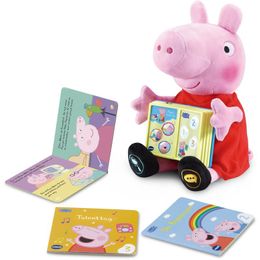 Vtech Kuscheltier &raquo;Peppa liest vor&laquo; mit Soundeffekten bunt Einheitsgr&ouml;&szlig;e Kuscheltier
