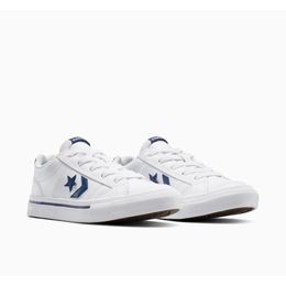 Converse M&auml;dchen Sneaker "Converse SPORT CASUAL EASY-ON", Gr. 33wei&szlig;, navy, wei&szlig;, Leder, Synthetik, Schuhe