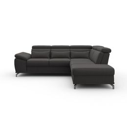 Sit & More sit&more Ecksofa &raquo;Cabrio L-Form, B: 274 cm, mit Sitztiefen-, Arm- & Kopfteilverstellung&laquo; 3 Nierenkissen, Federkern, optional Schlaffunktion und 