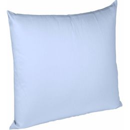 Fleuresse Kissenbezug &raquo;Colours Mako Satin, 100% Baumwolle, mit Rei&szlig;verschluss&laquo; Mako Satin, gl&auml;nzend, glatt, Premium Qualit&auml;t blau Mako-Satin, Mako-