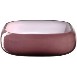 Leonardo Schale &raquo;Schale MILANO dunkelrot 23x23&laquo; aus Glas rot Glas B/H/L: 23cm x 8cm
