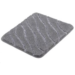 Kleine Wolke Badematte &raquo;Tram, Badvorleger, Badezimmer Teppich&laquo; H&ouml;he 20 mm rutschhemmend beschichtet fu&szlig;bodenheizungsgeeignet Badteppich, modernes Wellen Design, 