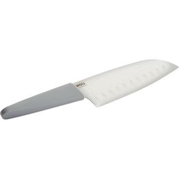 Woll Santokumesser &raquo;Cutting Edge&laquo; aus deutschem Edelstahl gem&auml;&szlig; DIN 1.4116 wei&szlig; Edelstahl, Kunststoff Klingenl&auml;nge 18cm