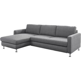 Die PlanBar Ecksofa &raquo;MP-IN19027 L-Form&laquo; wahlweise mit Schlaffunktion, frei im Raum stellbar grau 100% Polyester B/H/T: 265cm x 82cm x 172cm, 