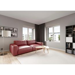 Musterring Big-Sofa &raquo;LUCIA Mega Sofa, hoher Sitzkomfort, Breite 252cm, Kontrastnaht&laquo; in vielen Qualit&auml;ten und 4 unterschiedlichen N&auml;hten, 2,5-Sitzer rot 