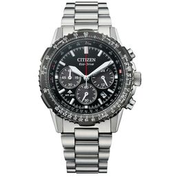 Citizen Herren Chronograph &raquo;Promaster Sky&laquo; Armbanduhr, Solar, Herrenuhr, Edelstahlarmband, analog silber Einheitsgr&ouml;&szlig;e