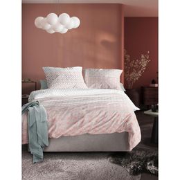 Irisette Bettw&auml;sche &raquo;Easy 8614&laquo; 2 Stk. pflegeleicht und b&uuml;gelfrei orange Seersucker, Obermaterial: 100% Baumwolle B/L: 155cm x 220cm, 1 Stk., 1 Stk., 