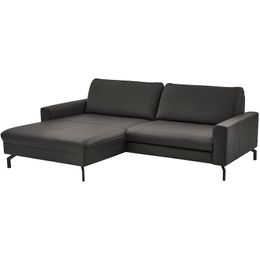 Die PlanBar Ecksofa &raquo;PN-EM20028 L-Form ohne Kopfst&uuml;tzen&laquo; wahlweise mit motorischem Canape schwarz B/H/T: 248cm x 89cm x 179cm, Glattleder TORRO Stoff,