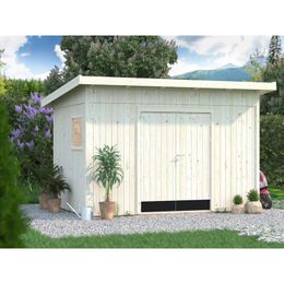 Palmako Ger&auml;tehaus &raquo;Stig 8,2 m&sup2;&laquo; BxTxH: 348x239x250 cm, witterungsbest&auml;ndig beige Massivholz Einheitsgr&ouml;&szlig;e