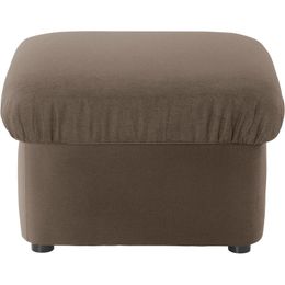 DOMO collection Hocker &raquo;Pegnitz B/T 60/60cm&laquo; braun 100% Polyester B/H/T: 60cm x 40cm x 60cm, Struktur fein