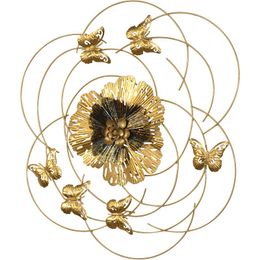 HOFMANN LIVING AND MORE Wanddekoobjekt &raquo;Wanddekoration&laquo; aus Metall, goldfarben gold Metall B/H/T: 3cm