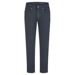 Pierre Cardin Herren Stoffhose "Lyon", blau, Gr. 32, uni, Obermaterial: 97% Baumwolle CO. 3% Elasthan EL., Hosen, im Tapered Fit