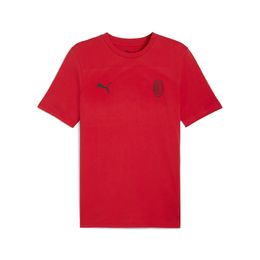 Puma Herren T-Shirt "AC Milan FtblEssentials T-Shirt Herren", schwarz, Gr. S, Obermaterial: 100% Baumwolle. Kragen: 75% Baumwolle, 25% Polyester,