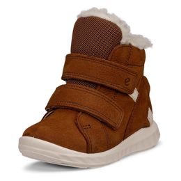 Ecco M&auml;dchen Klettstiefel "SP.1 Lite Infant", Gr. 26, braun, Nubukleder, Schuhe, Winterstiefel, Winterboots, waterproof, mit SHOCK-POINT-Technologie