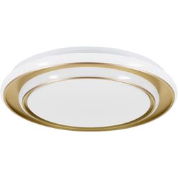 Eglo LED Deckenleuchte &raquo;MOSCHETTA Deckenlampe - Stahl - LED - 24W - IP20&laquo; LED-Modul 1 Stk. Kaltwei&szlig; Neutralwei&szlig; Warmwei&szlig; Wohzimmerlampe, 