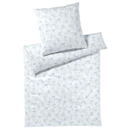 Elegante Bettw&auml;sche &raquo;Shift&laquo; 2 Stk. angenehmes Hautgef&uuml;hl blau Jersey, Obermaterial: 100% Baumwolle B/L: 135cm x 200cm, 1 Stk., 1 Stk., Jersey, B/L: 80cm x 80cm