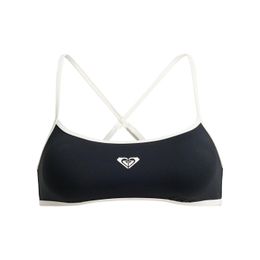 Roxy Damen Bandeau-Bikini-Top "The Retro Essentials Bralette", schwarz-wei&szlig;, Gr. XS, Obermaterial: 85% Polyester, 15% Elasthan., Bikini-Oberteile