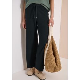 Cecil Damen Jogger Pants, schwarz, Gr. S, unifarben, Web, 60% Baumwolle, 40% Viskose, Hosen, mit Wide Legs