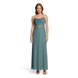 Vera Mont Damen Abendkleid "Damen im Glitzer-Look"petrol, grau, Gr. 40, Netz, Obermaterial: 100% Polyester. Besatz: 100% Polyamid. Futter: 100%