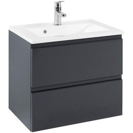 Welltime Waschtisch &raquo;Cardiff&laquo; Breite 60 cm grau B/H/T: 60cm x 56cm x 47cm